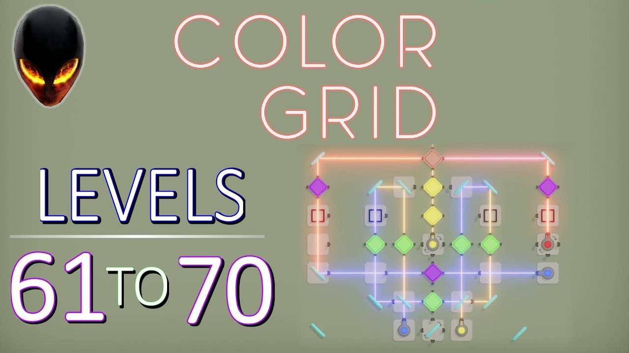 COLORGRID Level 61 62 63 64 65 66 67 68 69 70 (Minimal Puzzle Game ...