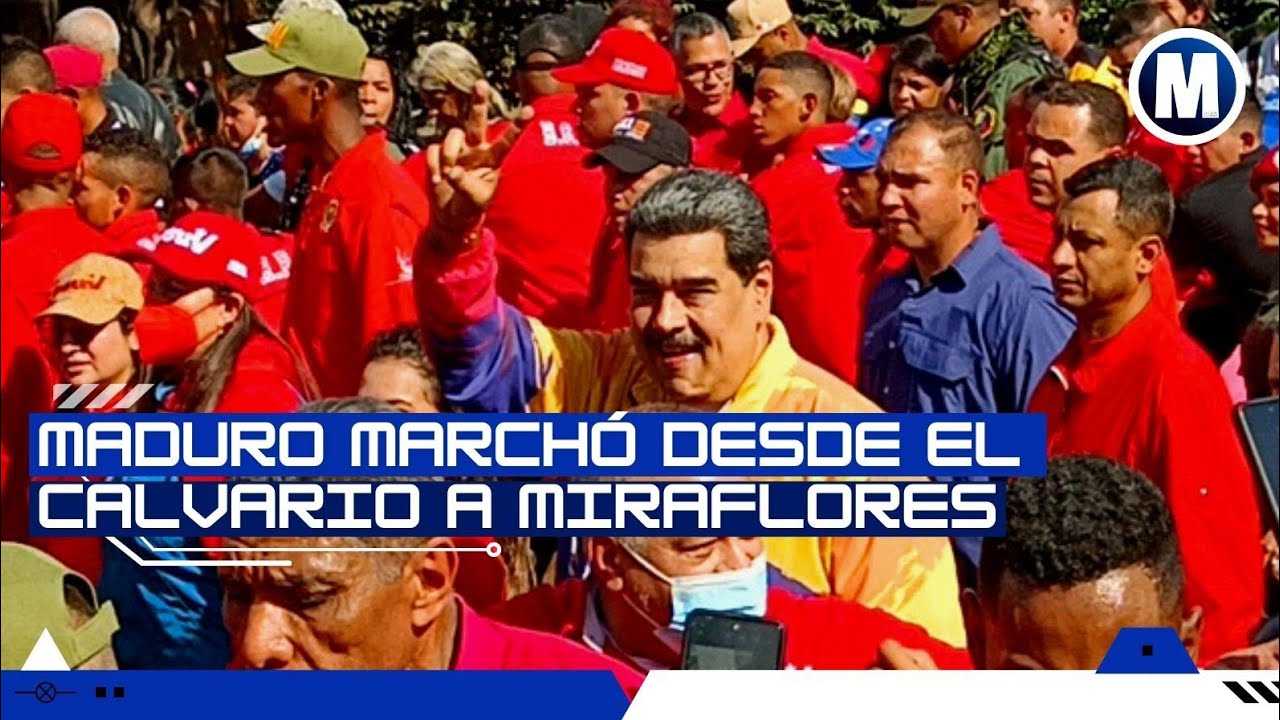 Nicolás Maduro marchó junto a sus seguidores hasta el Palacio de ...