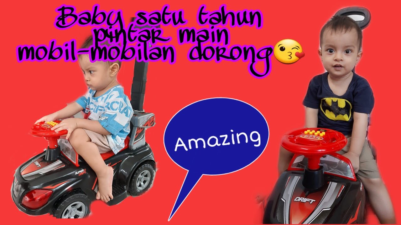 Bermain mobil-mobilan dorong - YouTube