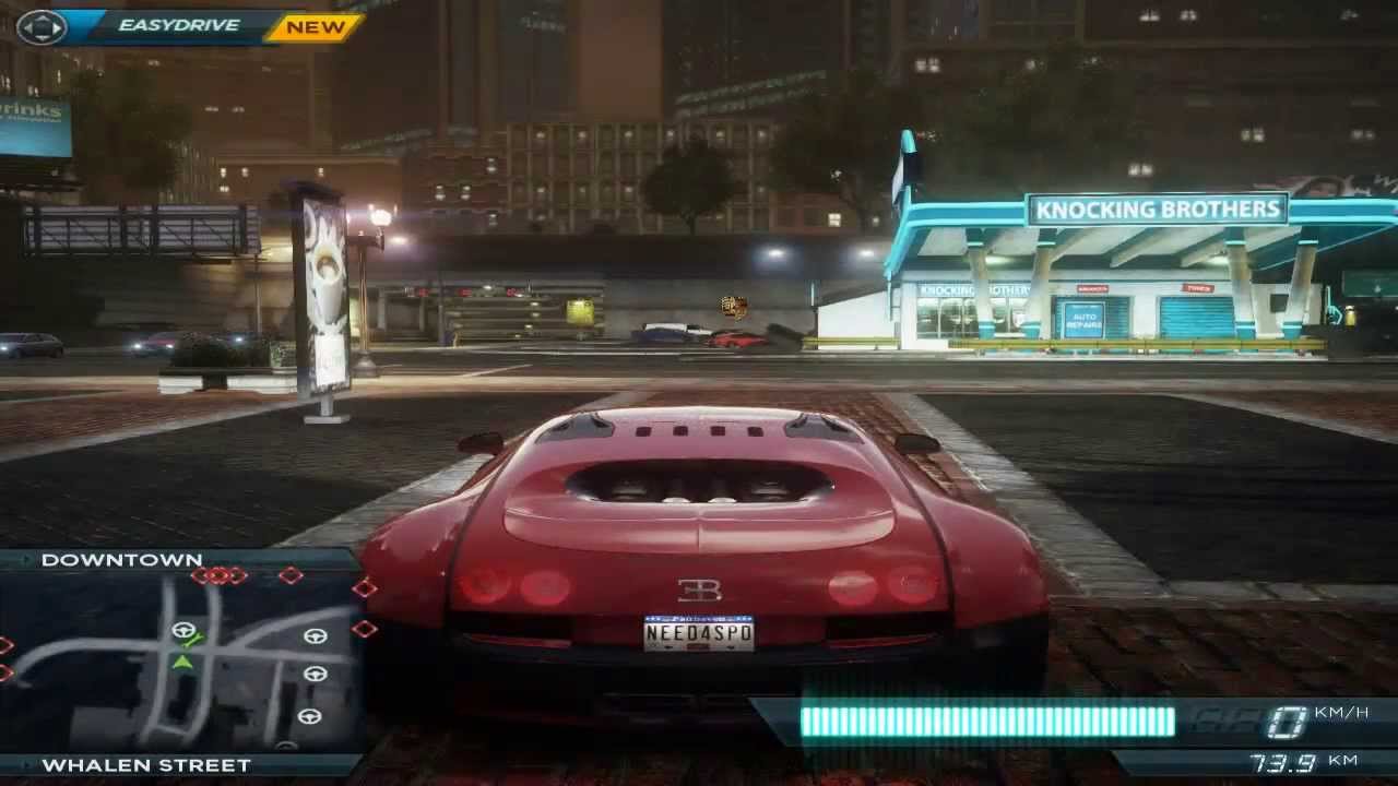 NFS MW 2012 Bugatti Veyron SS test drive - YouTube