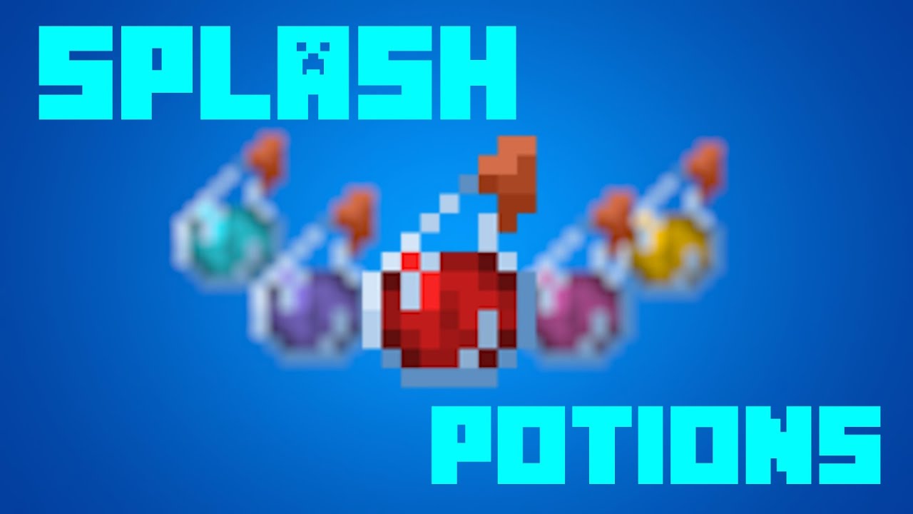 Minecraft - Crafting Recipes: Splash Potions - YouTube