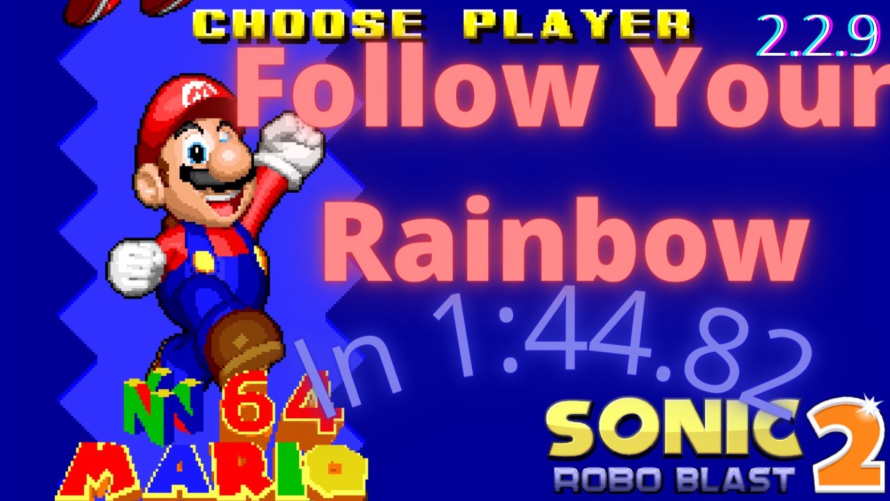 Follow your Rainbow In 1:44.82 as N64 Mario (PB) SRB2 - YouTube