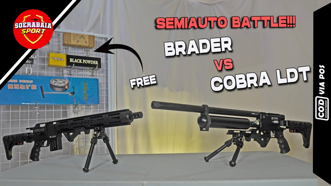 SURABAYA SPORT | ADU KUAT SENAPAN PCP SEMIAUTO | BRADER SEMIAUTO VS ...
