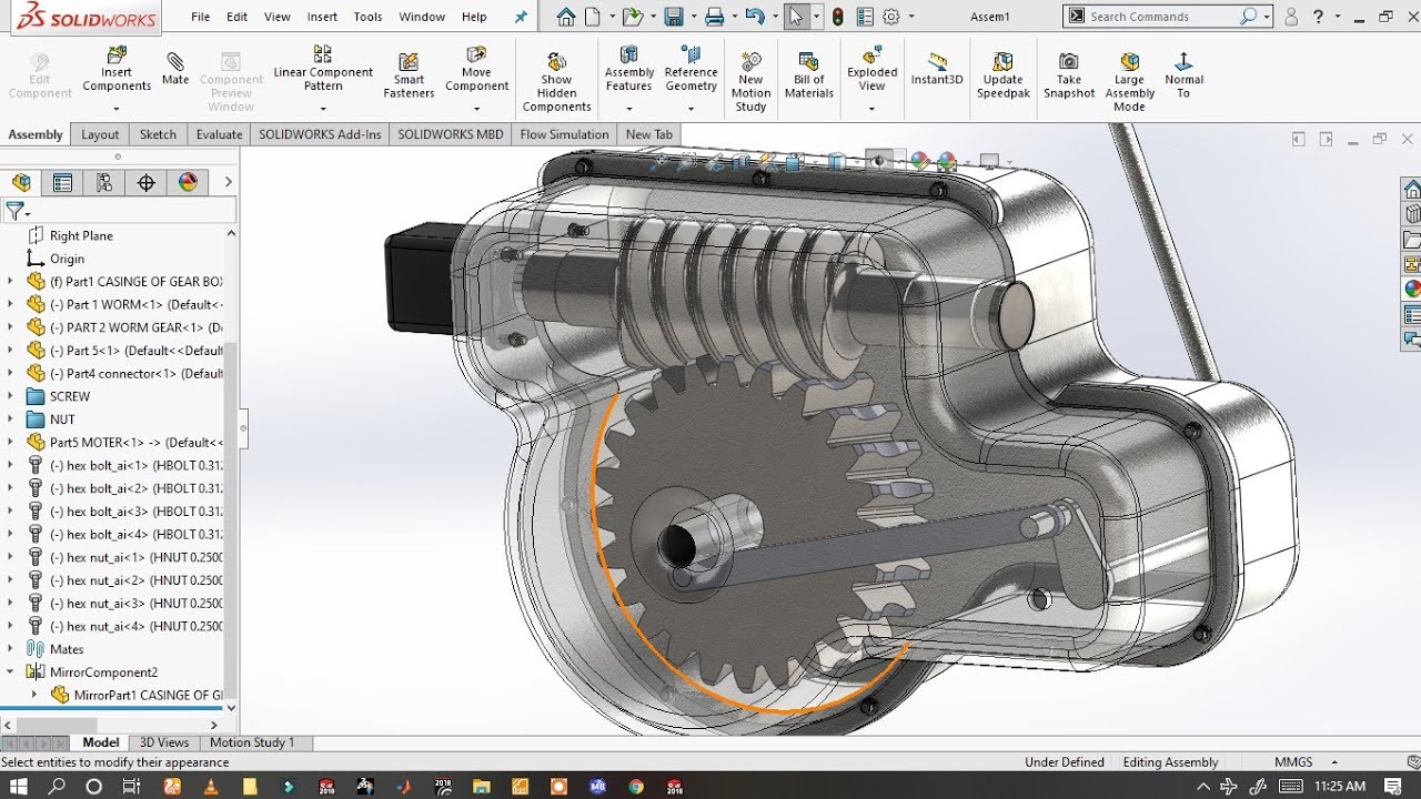 Wind Shielder wiper mechanism in Solidworks step by step - YouTube