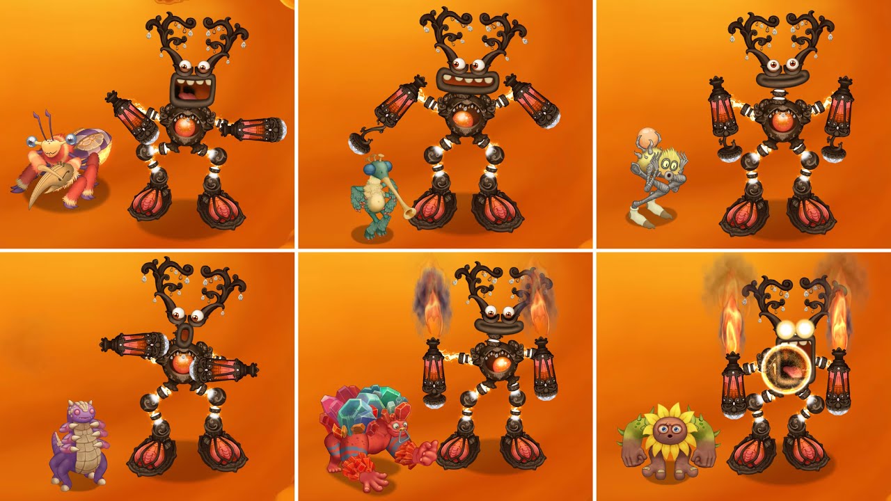 New Epic Wubbox (Fire Haven) Duets with every monster in Island | My ...