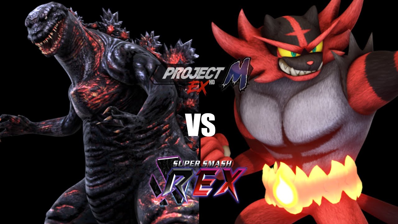 (Smash Rex) Godzilla Vs incineroar - YouTube