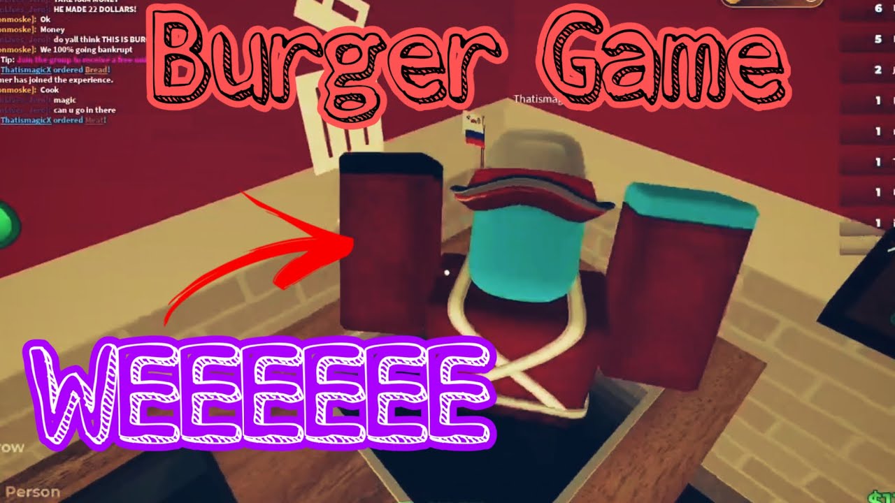 The Roblox Burger Game Experience… - YouTube
