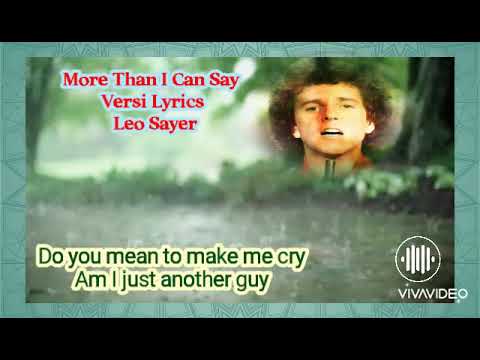 More Than I Can Say Versi Lyrics Leo Sayer (@PaitherZone) - YouTube