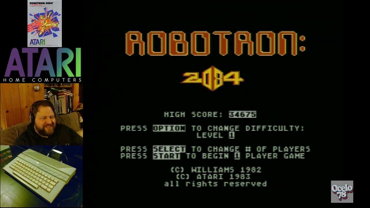 Robotron 2084 - Atari 8-bit home computers - 426900 points - YouTube