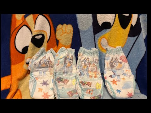 Bluey 6T 7T Diaper Review (LIVE) - YouTube