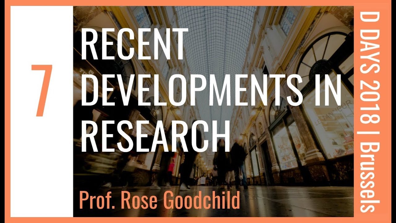 EP. 7 | RECENT DEVELOPMENTS IN RESEARCH | Prof. Rose Goodchild | DDAYS ...