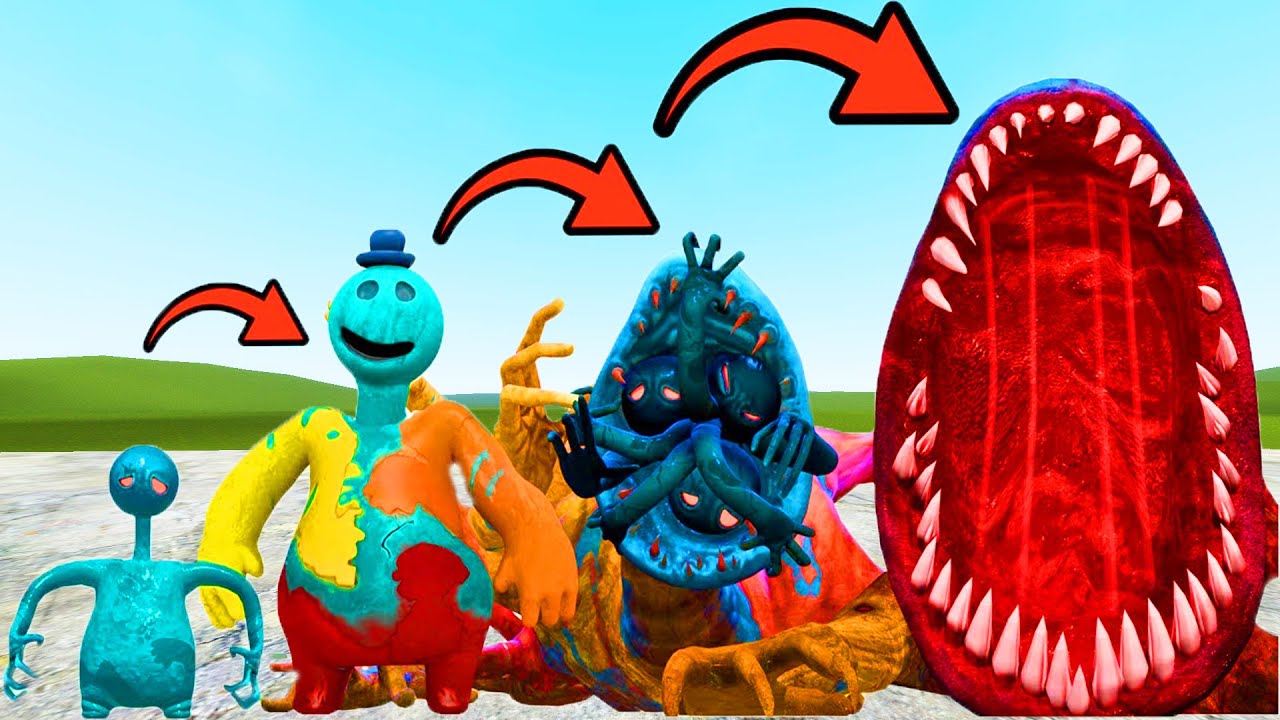 NEW EVOLUTION OF CURSED DOEY THE DOUGHMAN POPPY PLAYTIME CHAPTER 1-4 In ...