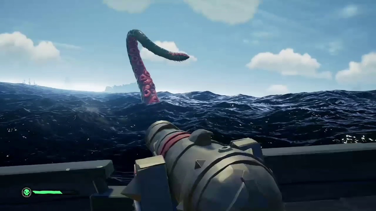 My first Kraken encounter in Sea of Thieves! - YouTube