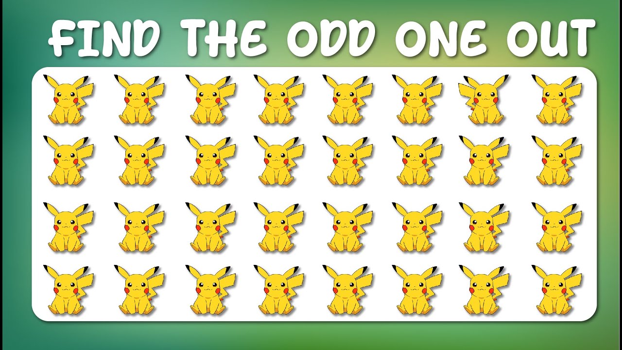 Find the ODD One Out - Pokemon Edition! - YouTube