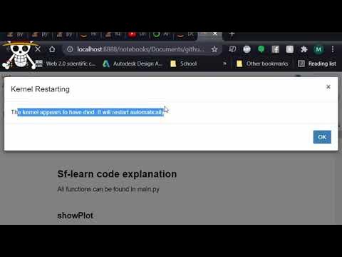 The kernel appears to have died. It will restart automatically. [MATPLOTLIB] - YouTube
