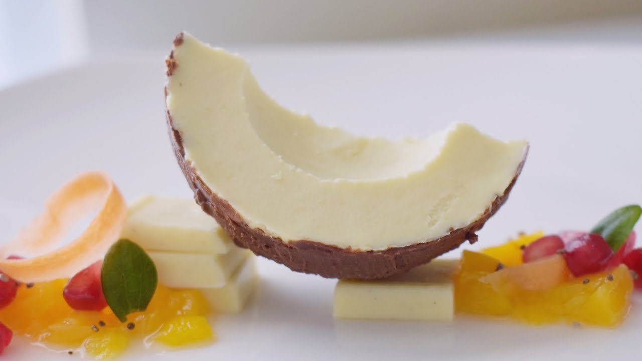 Coconut Chocolate Bavarois 🥥 | Coconut Dessert | Fancy Food| Food Art ...