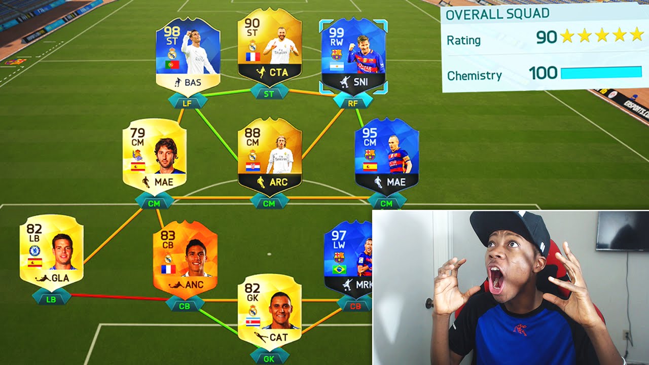 OMG 190 RATED FUT DRAFT COMPLETED !!!! FIFA 16 BEST FUT DRAFT CHALLENGE ...