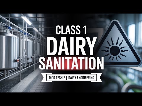 Class 1 | Dairy Engineering | Dairy Plant Sanitation & Hygienic Design | Moo Techie