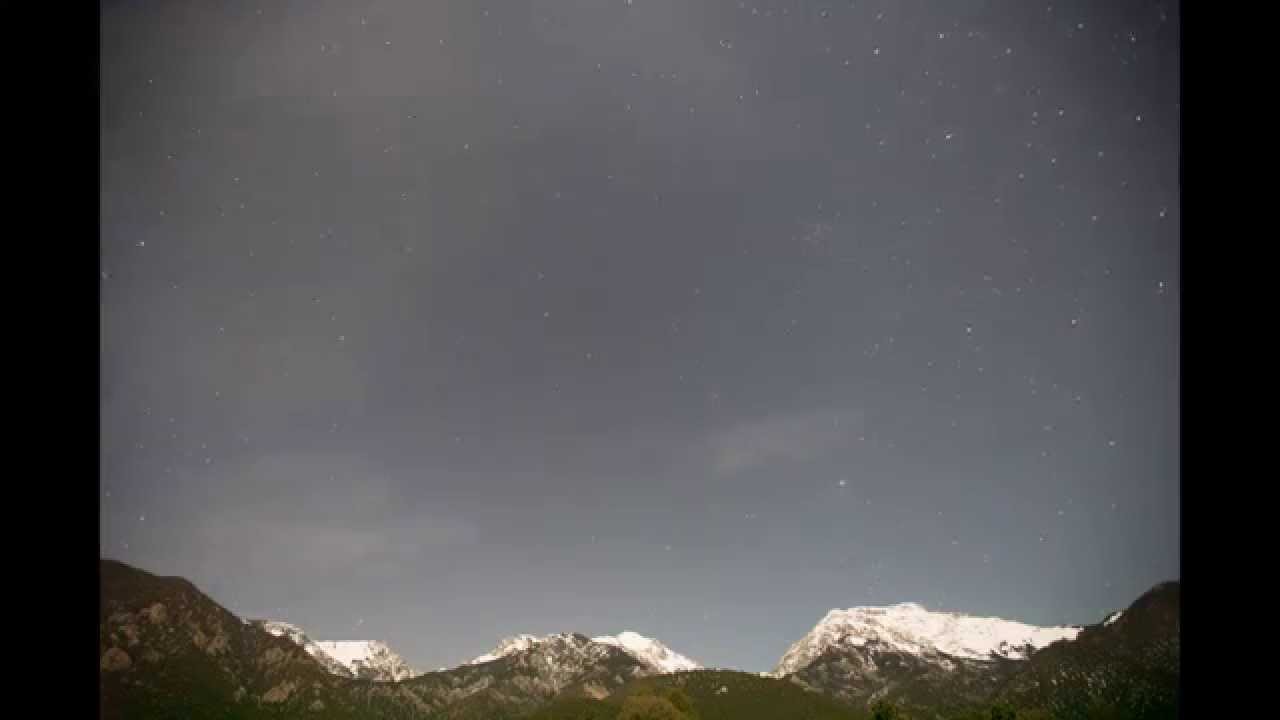 North Star All Night Milky Way Galaxy Time Lapse Facing The Sangre de ...