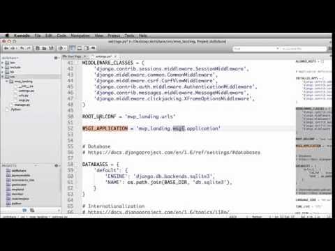 Coding for Entrepreneurs - Setup Django Project in Text Editor Komodo 5693 - YouTube