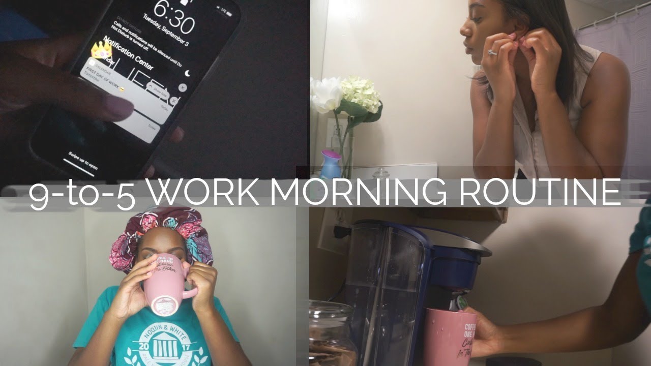 MY WORK MORNING ROUTINE | real 9 to 5 job - YouTube