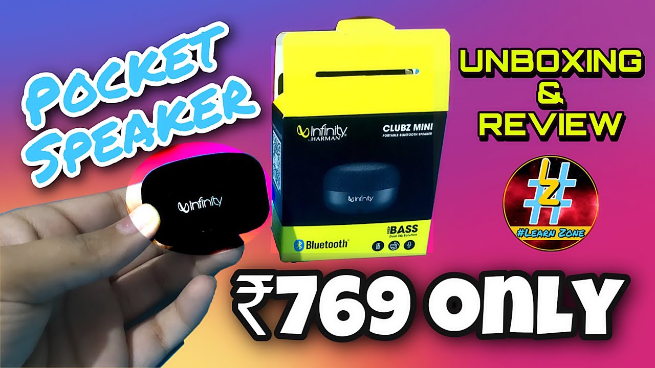 JBL Infinity Clubz Mini Bluetooth Speaker | UNBOXING & REVIEW | Pocket ...