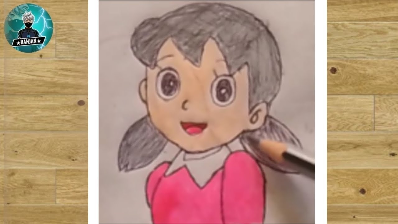 shizuka colour drawing from Doraemon new video 2023 - YouTube