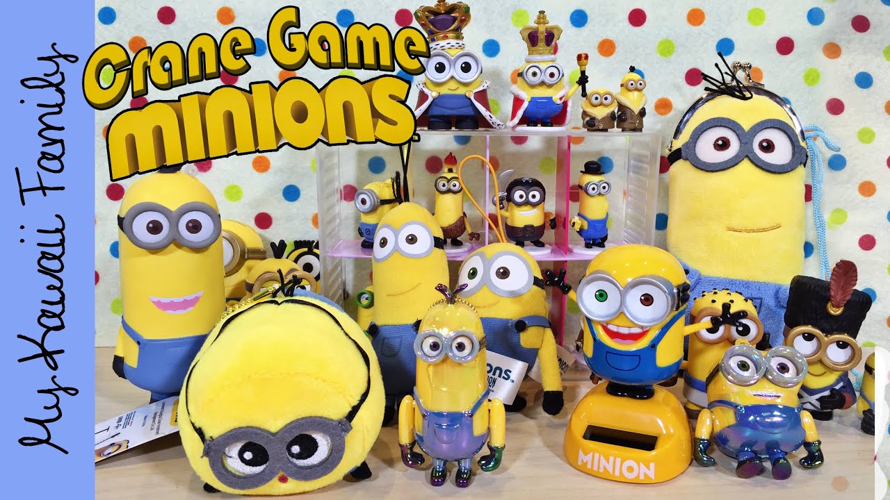 Minions Crane Game Japanese TOY Haul! ミニオンズUFOキャッチャのおもちゃ - YouTube