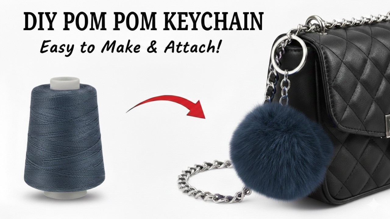 How to Make Keychain with Sewing Thread 🧵 | Easy DIY Keychain - YouTube