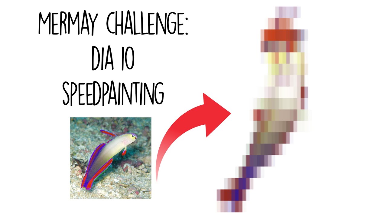MerMay challenge: Dia 10. Speedpainting - YouTube