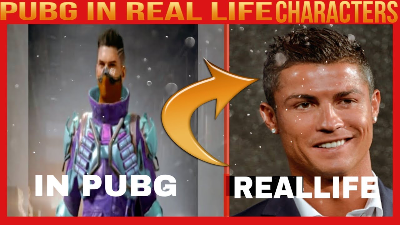 PUBG CHARACTERS IN REAL LIFE HOW THEY LOOK LIKE PUBG MOBILE - YouTube