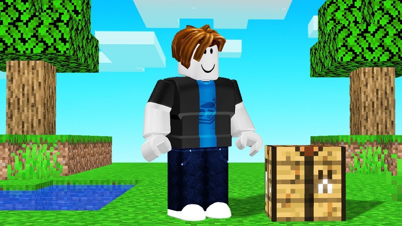 MINECRAFT But Its ROBLOX (Funny) - YouTube