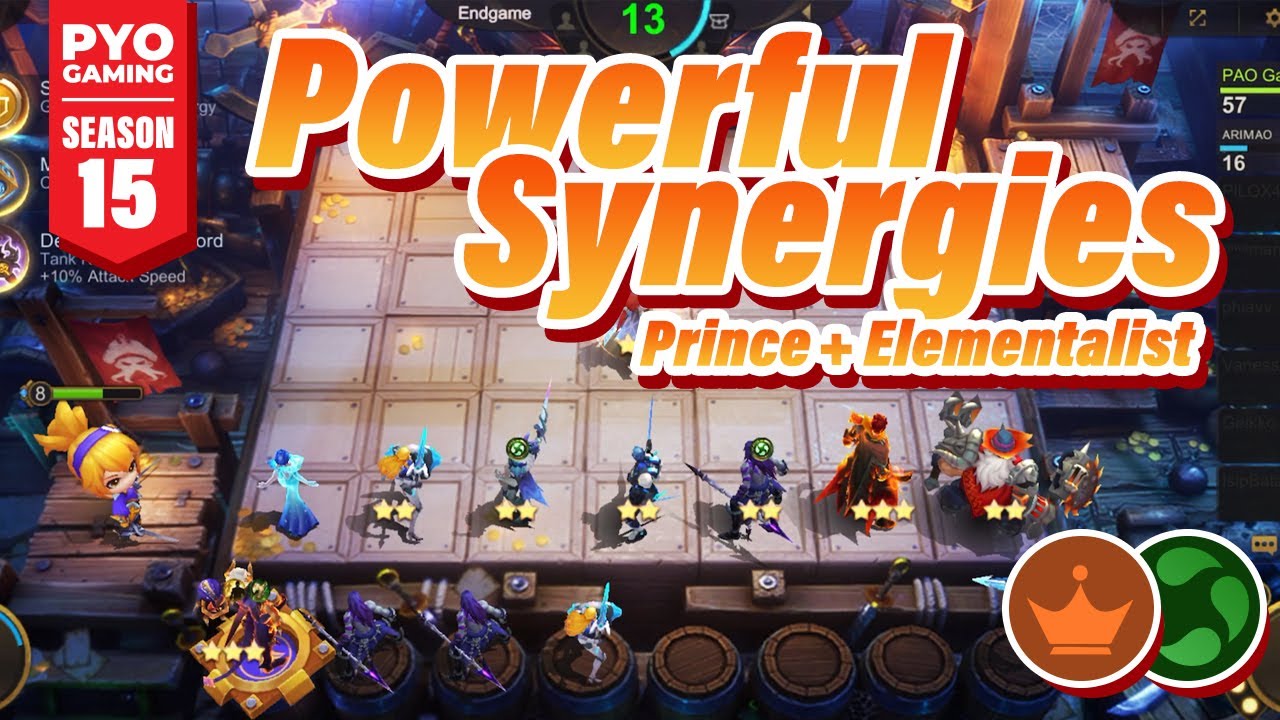 Magic Chess: Best Synergy | Prince | Elementalist | Fanny Skill 3 ...