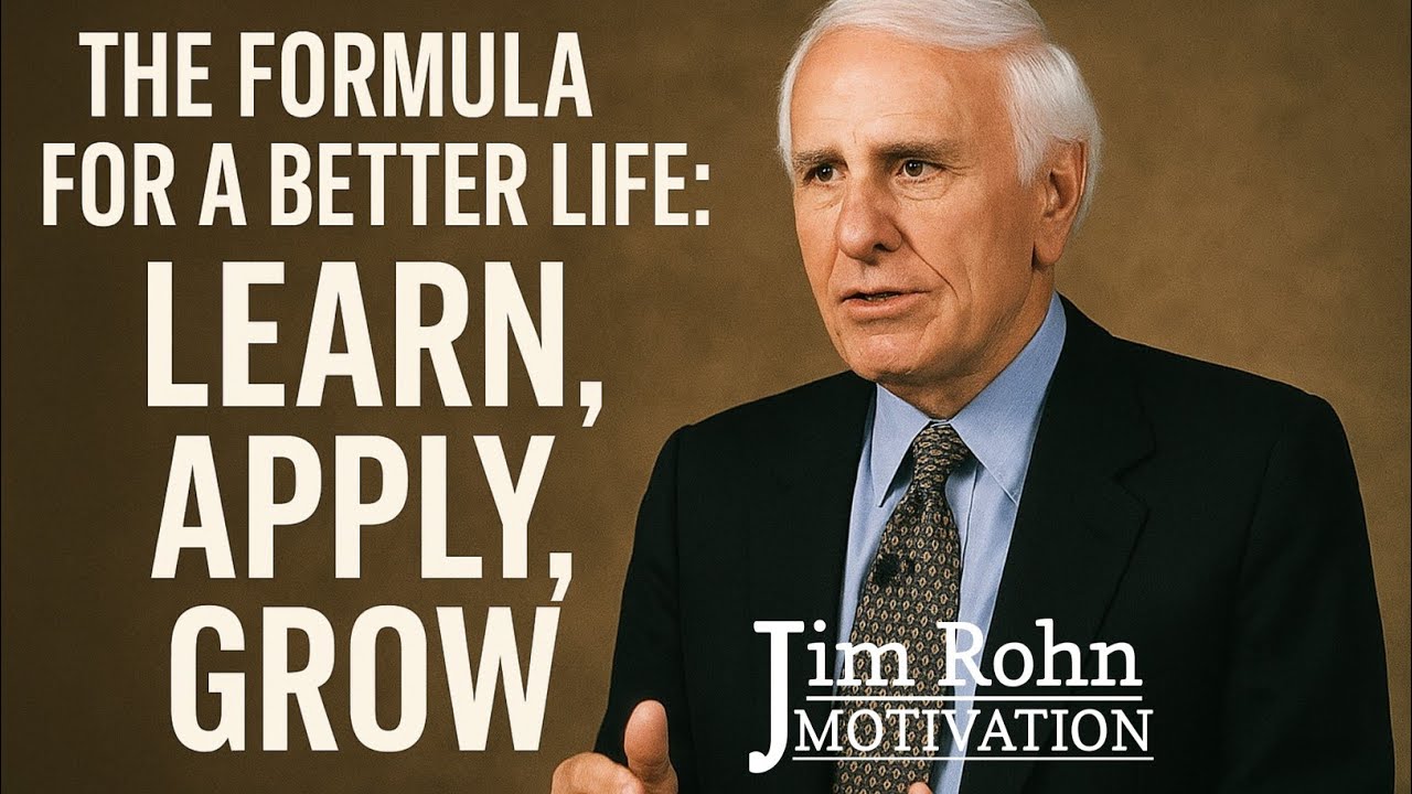 “The Formula for a Better Life: Learn, Apply, Grow” | Inspired by Jim ...
