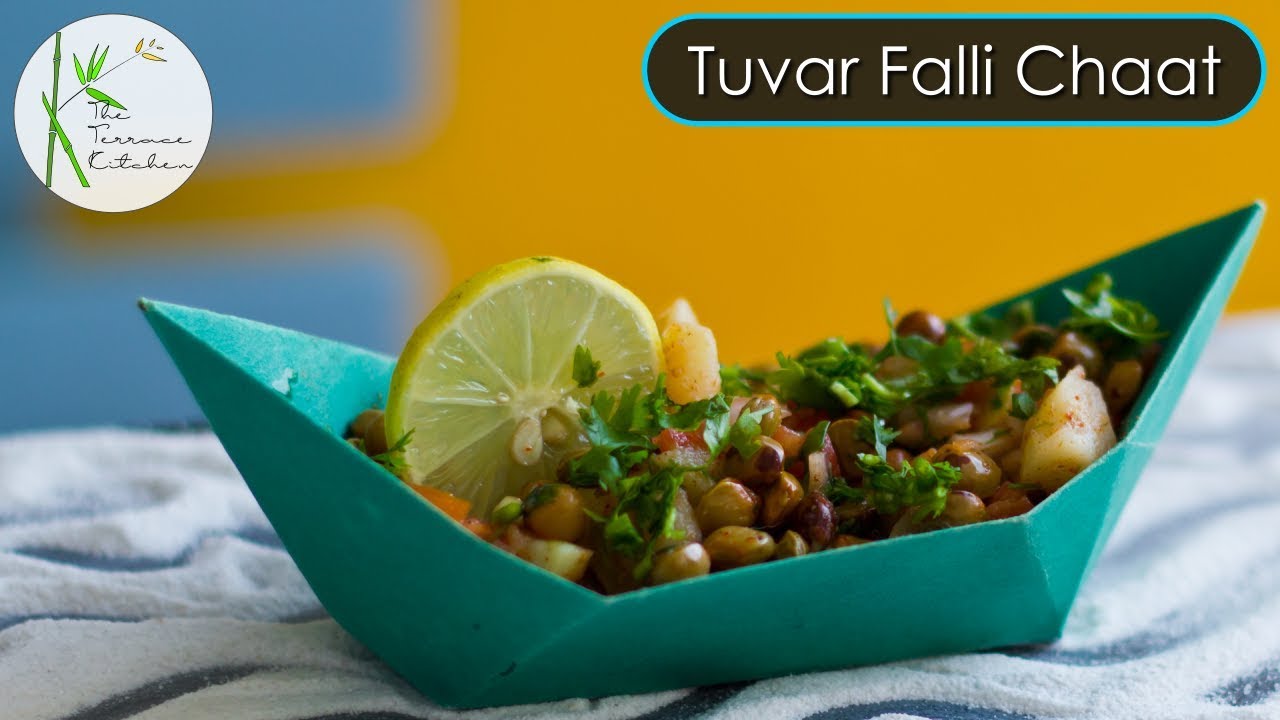 Fresh Tuvar Falli/ Lentil Beans Chaat ~ By The Terrace Kitchen - YouTube