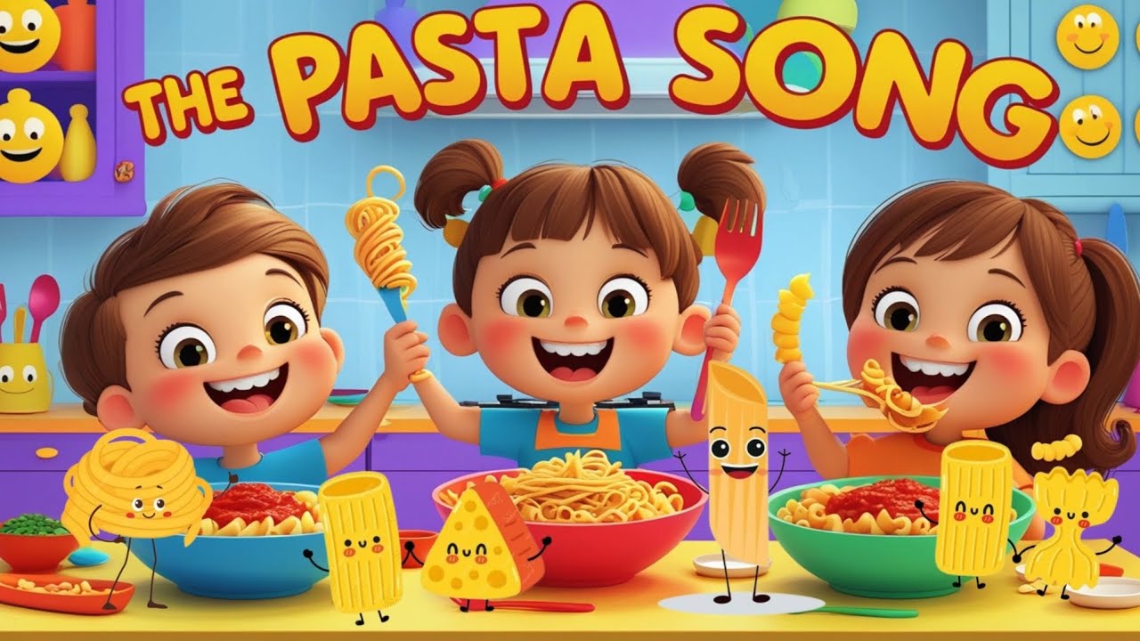 Yummy Pasta Song🍝| Fun Nursery Rhyme for Kids | Pasta Dance Song ...