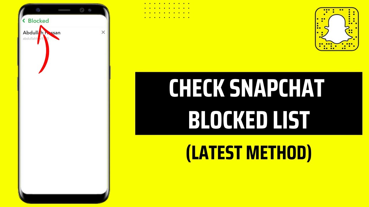 How To Check Snapchat Blocked List - YouTube