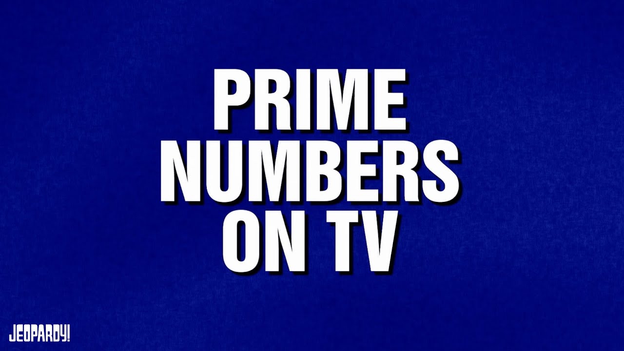 Prime Numbers on TV | Category | JEOPARDY! - YouTube