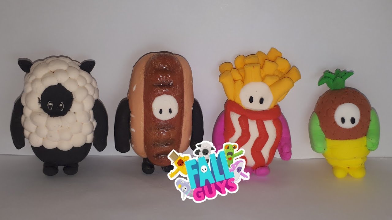 How to make a fall guys skins from (clay) part 1 - YouTube