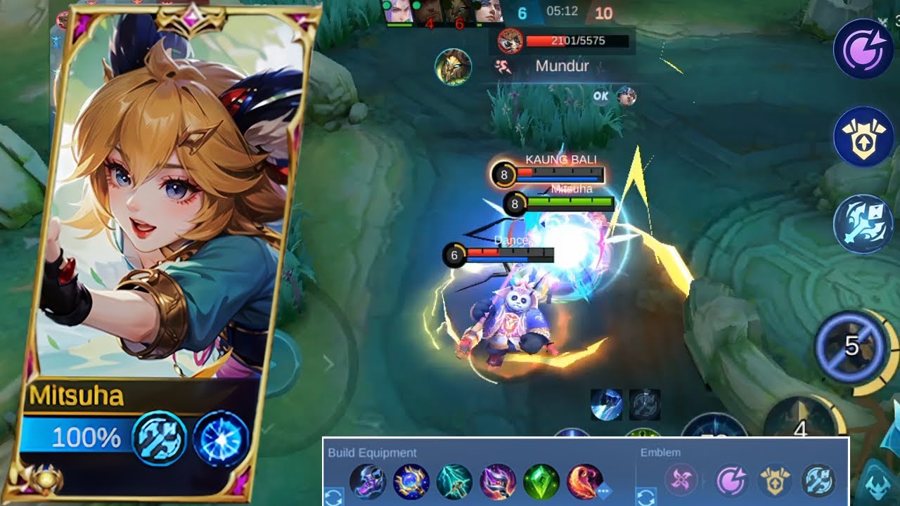 JOY THE STRONGEST BUILD DAMAGE AND EMBLEM MOBILE LEGEND - YouTube