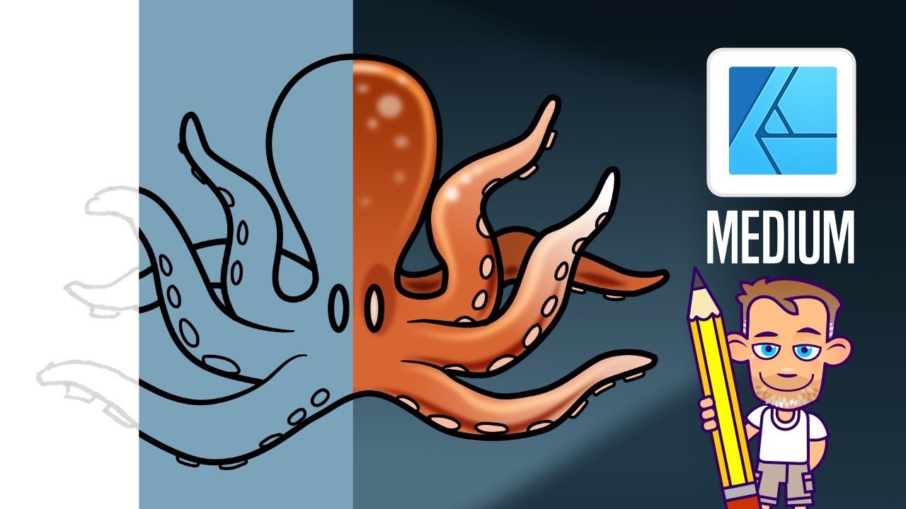 Affinity Designer Tutorial - How to - From Sketch to Line-Art and ...