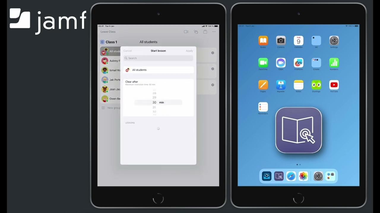 Jamf Teacher - create, start, share and edit lessons - YouTube
