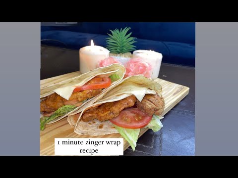 Easiest perfect recipe of zinger wrap🍽️🧑‍🍳 - YouTube