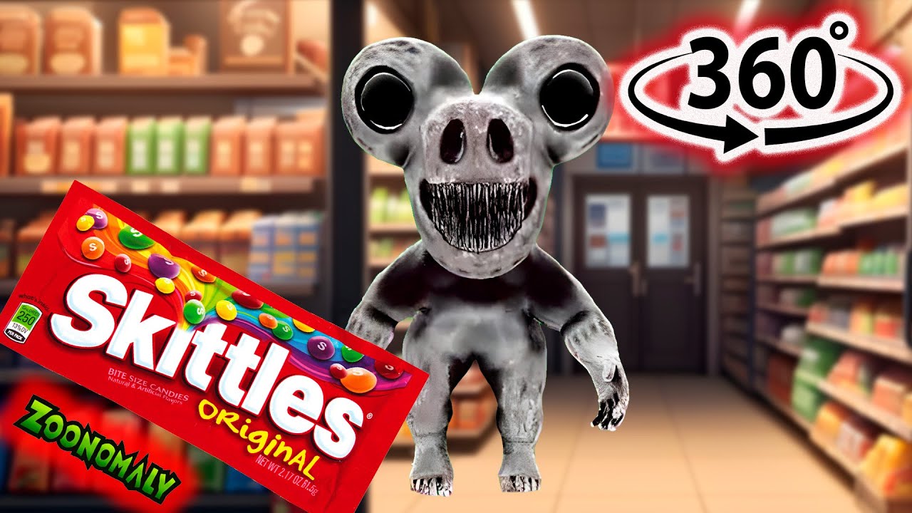 🌈 360º VR ZOONOMALY SKITTLES MEME MONSTER KOALA AND GIRAFFE IN A ...