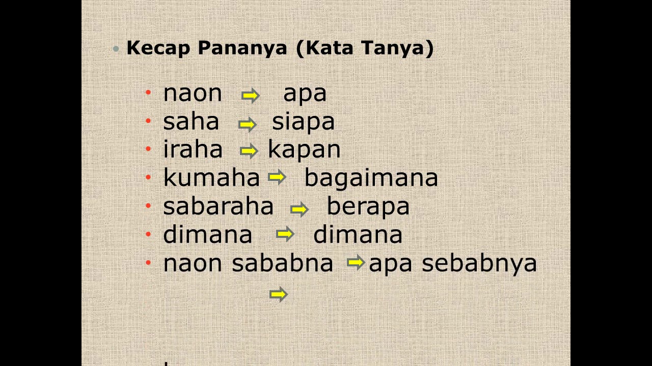 Bahasa Sunda materi vokal dan kata tanya - YouTube
