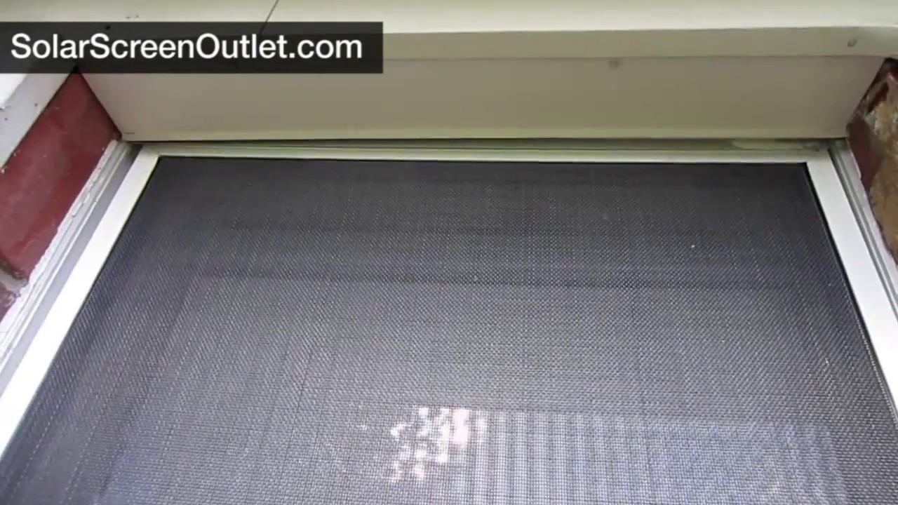 Solar Screens - How to Measure and Install Using Leaf Springs - YouTube