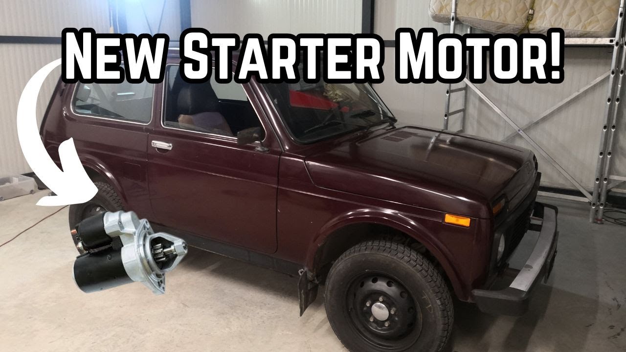 How to Replace a Starter Motor in a Lada Niva( probably the easiest way ...