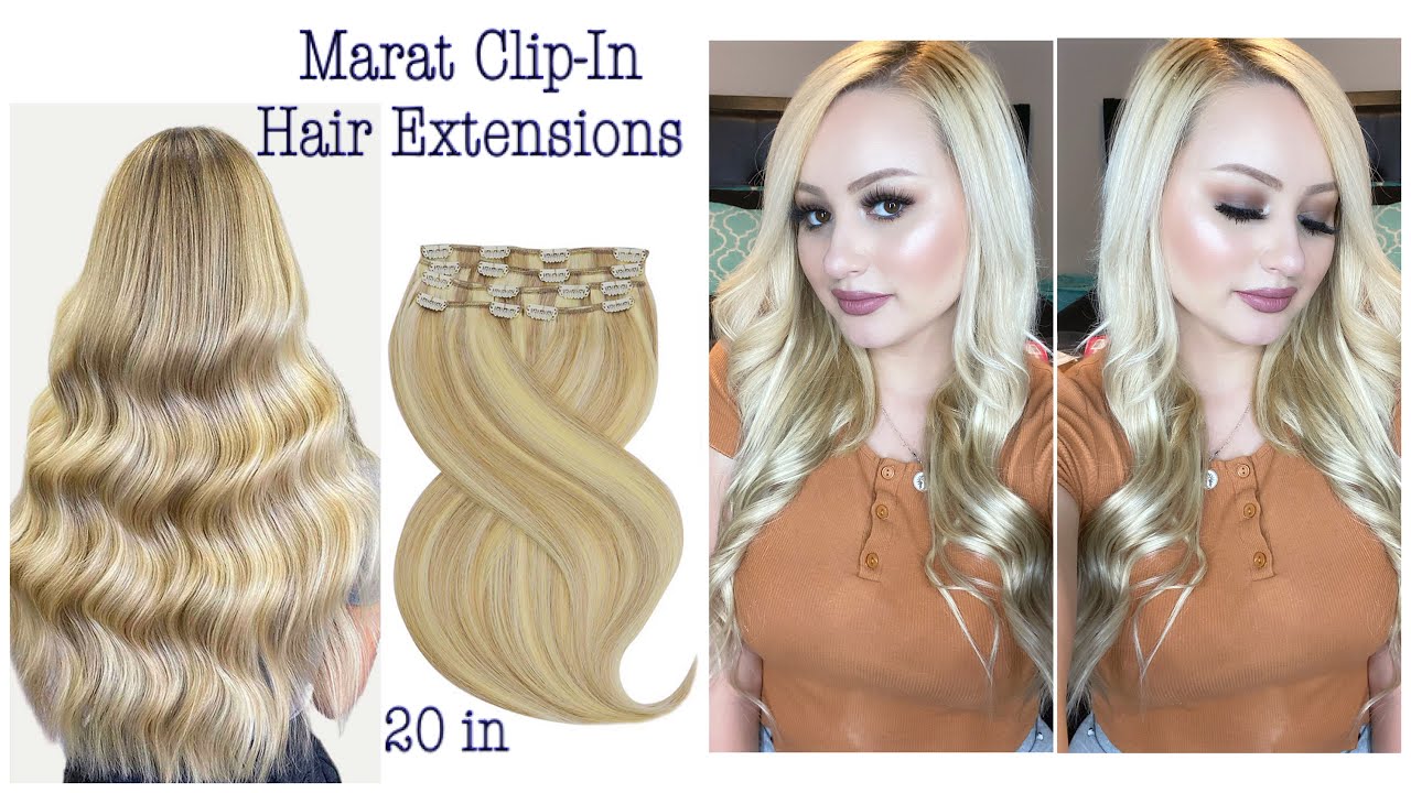 Marat Clip-In Hair Extensions! *UNBOXING, TRY-ON, & REVIEW* - YouTube