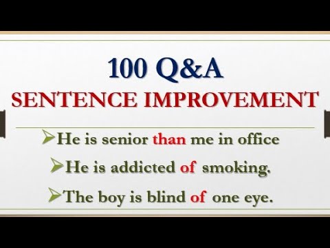 sentence improvement | sentence improvement in English | Sentence ...