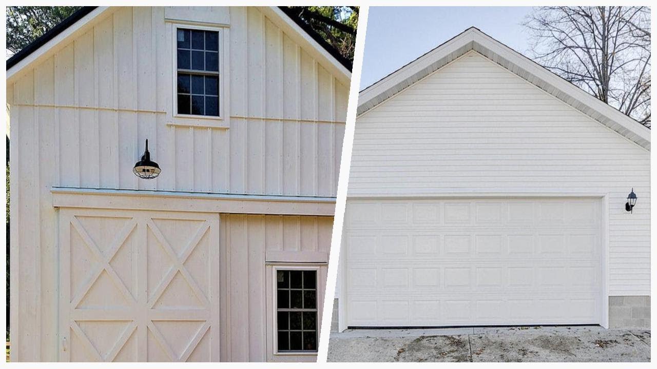 75 White Detached Garage Design Ideas You'll Love ☆ - YouTube
